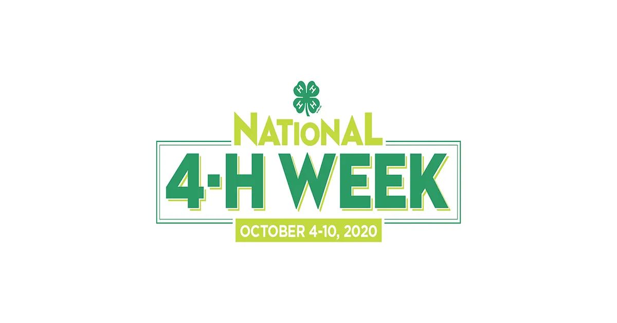 It's National 4-H Week! It's National 4-H Week!