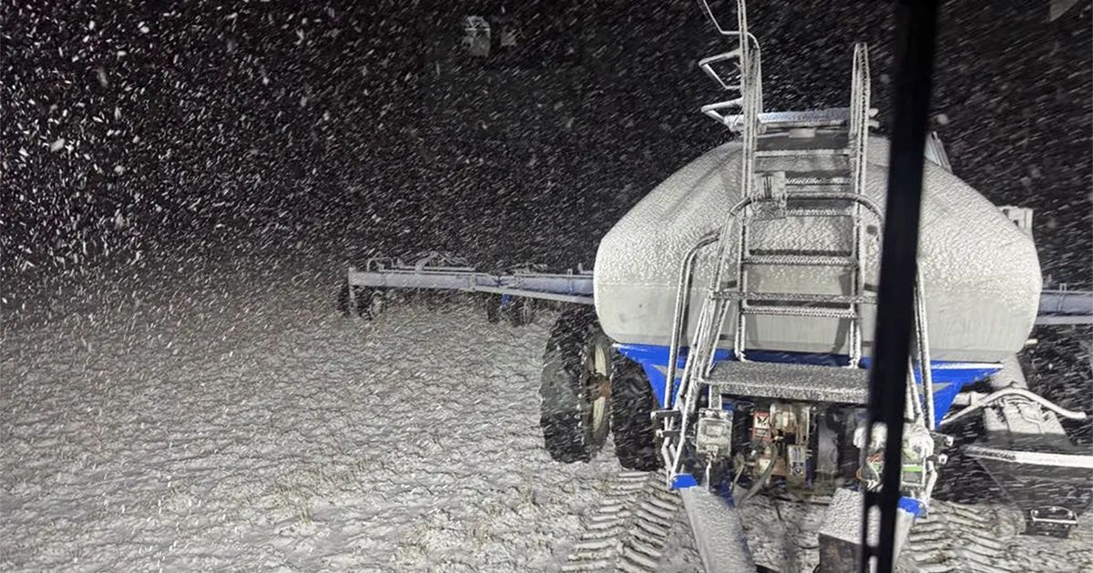 Crazy Spring Weather Has Farmers Planting Crops in the Snow